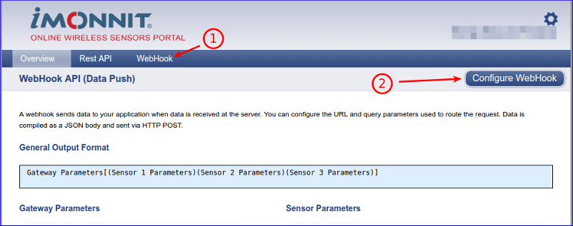 GroveStreams iMonnit Webhook - Quick Start